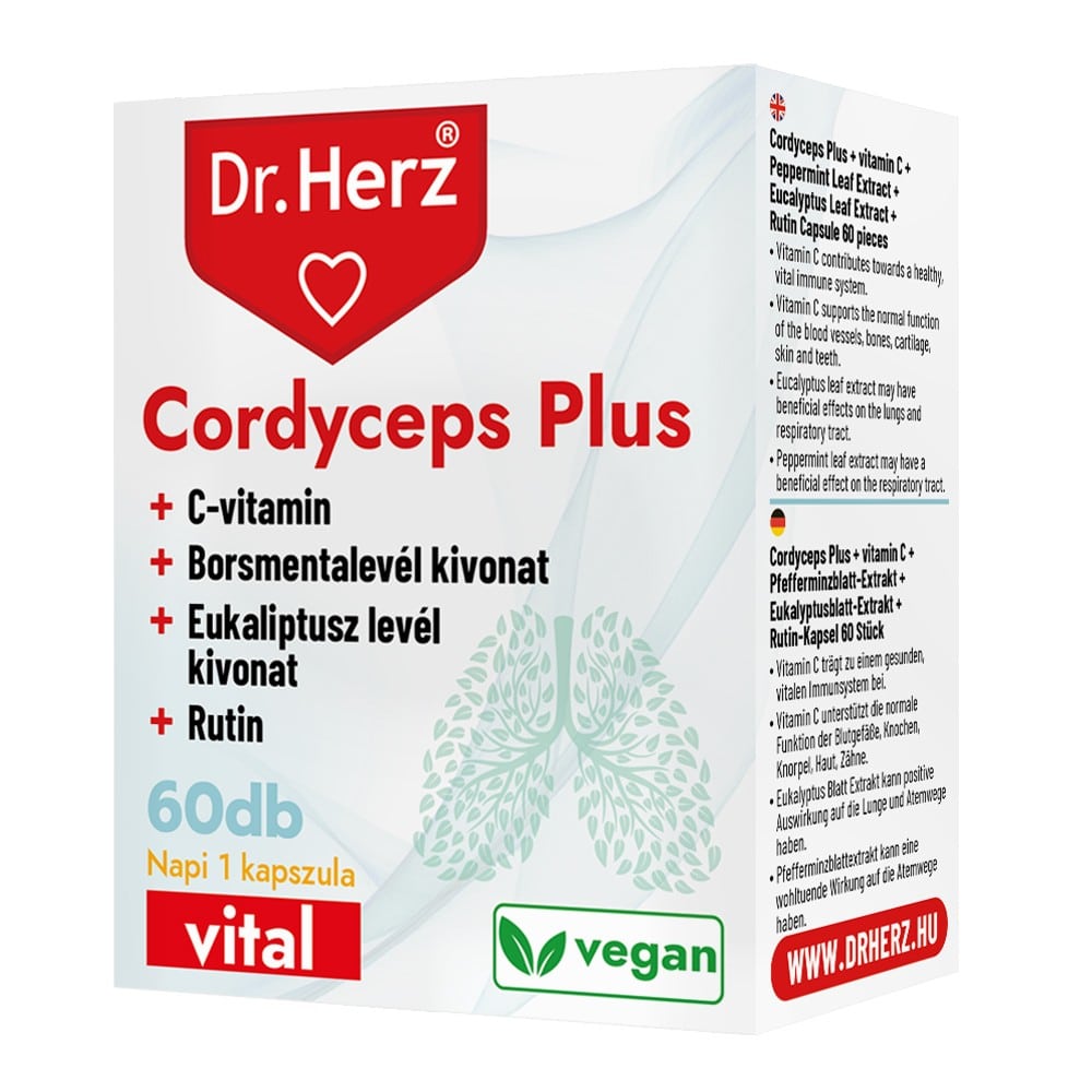 Dr. Herz Cordyceps Plus kapszula - 60db - HerbaPont
